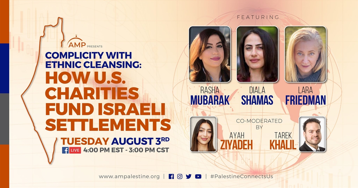 Complicity with Ethnic Cleansing: How U.S. Charities Fund Israeli ...